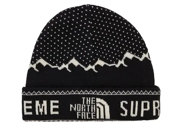 Supreme The North Face Fold Beanie - Black