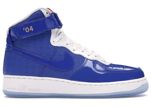 Nike Air Force 1 High Detroit Pistons Nba Sneakers - Game Royal/white