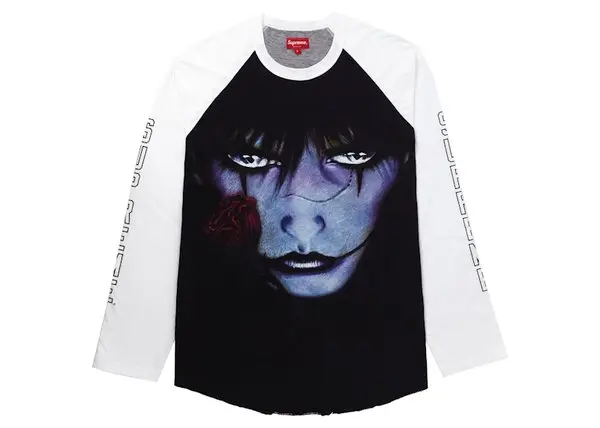 Supreme The Crow Raglan Long Sleeve Tee Shirt