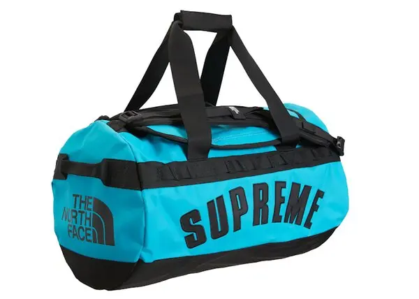 Supreme The North Face Arc Logo Small Base Camp Duffle Bag - Teal