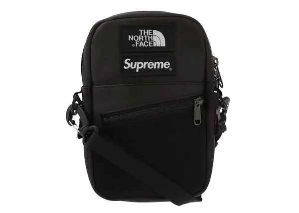 Supreme The North Face Leather Shoulder Bag - Black