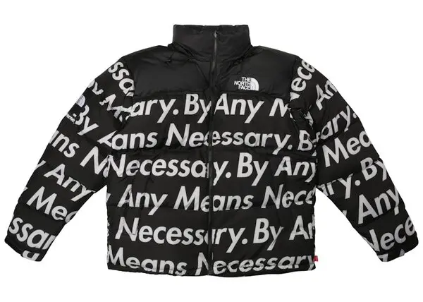 Supreme The North Face Any Means Nuptse Jacket - Black