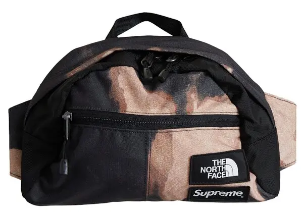 Supreme The North Face Bleached Denim Print Roo Ii - Black