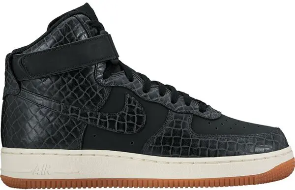 Nike Air Force 1 High-top Sneakers - Black/gum Medium Brown