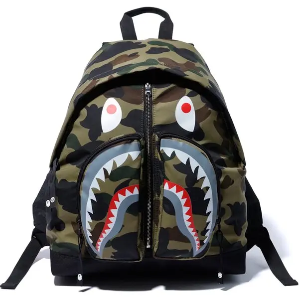 BAPE 1st Camo Shark Day Pack Fw19 - Green