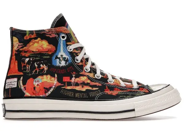 CONVERSE Chuck Taylor All Star 70 Hi Twisted Resort - Black/multi/egret