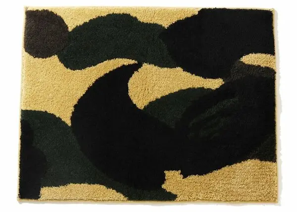A BATHING APE 1st Camo Rug Mat - Yellow