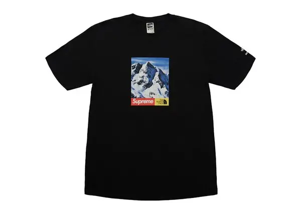 Supreme The North Face Mountain Tee Shirt - Black