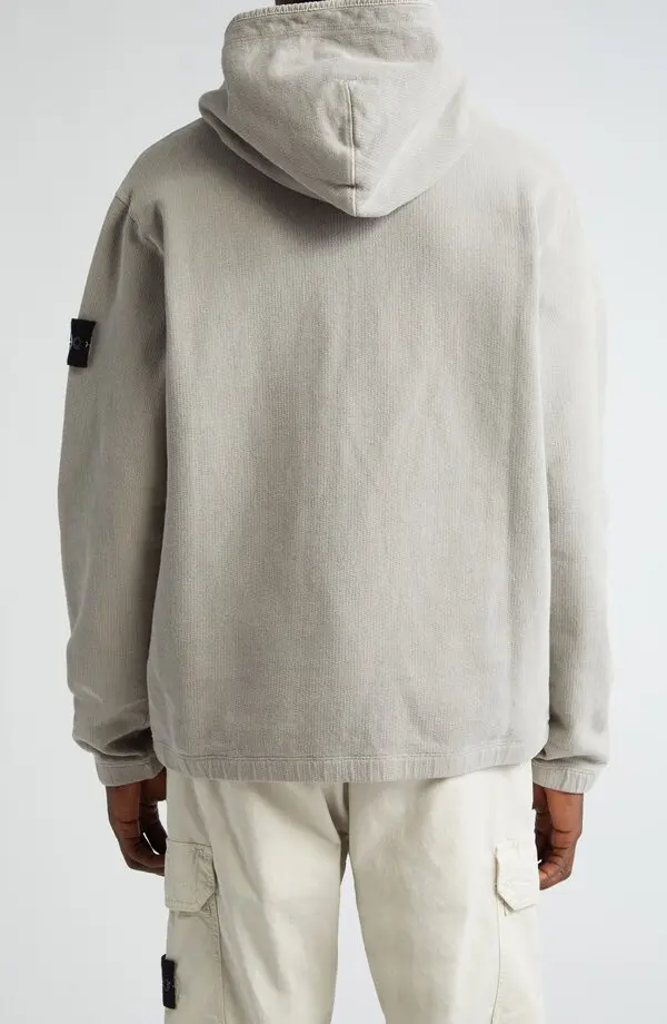 Stone Island Felpa Half Zip Hoodie In Dust - 55% Off | Editorialist