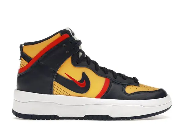 Nike Dunk High Up Sneakers - Varsity Maize/midnight Navy Blue/university Red