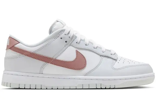 Nike Dunk Low Retro Sneakers - White/pure Platinum/red Stardust