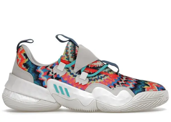 Adidas Trae Young 1 Tie-dye Sneakers - White