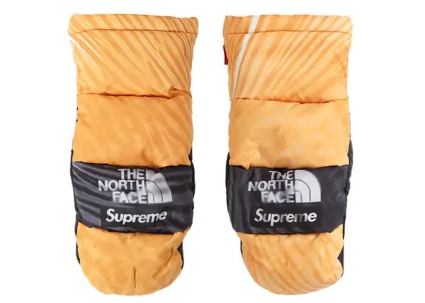 Supreme The North Face Printed Montana Trompe L'oeil Mittens - Yellow