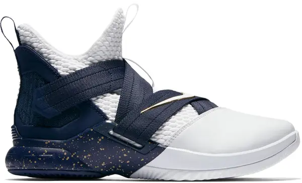 Nike Lebron Zoom Soldier 25 Straight - White/midnight Navyone-colormineral Yellowone-colorwhite