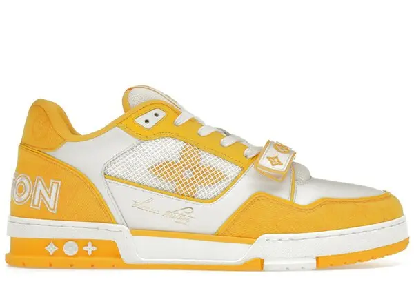 LOUIS VUITTON Trainer Monogram Denim - White/yellow