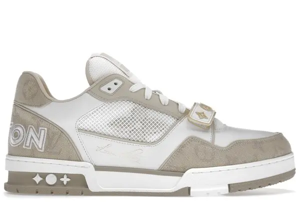 LOUIS VUITTON Low Top Trainerin Sneakers - White/beige