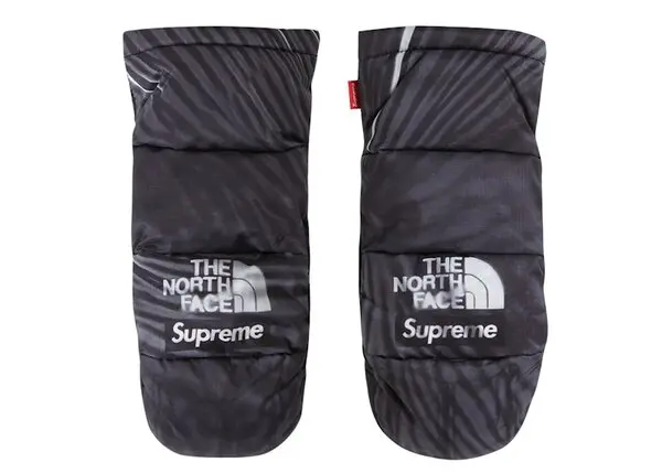 Supreme The North Face Printed Montana Trompe L'oeil Mittens - Black