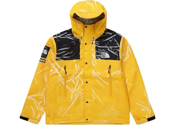 Supreme The North Face Printed Taped Seam Shell Jacket - Yellow