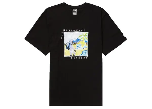 Supreme The North Face Sketch Short Sleeve Top - Black