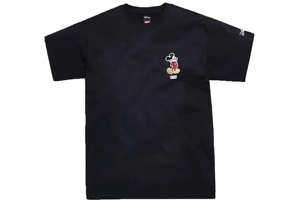 Kith X Disney 90s Classic Logo Mickey Tee Shirt - Black
