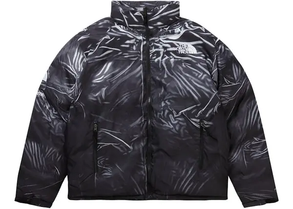 Supreme X The North Face Printed Nuptse Trompe L'oeil Jacket - Black