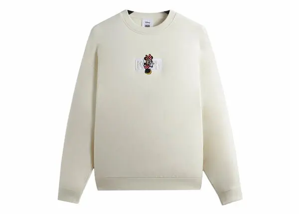 Kith X Disney Minnie Classic Logo Crewneck Sweatshirt - Sandrift