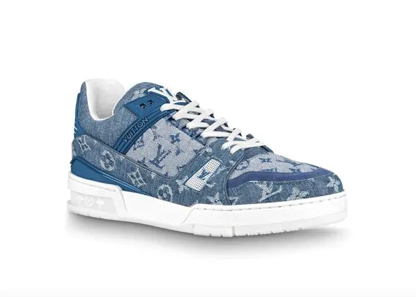 LOUIS VUITTON Trainer Sneaker Denim Monogram - Blue