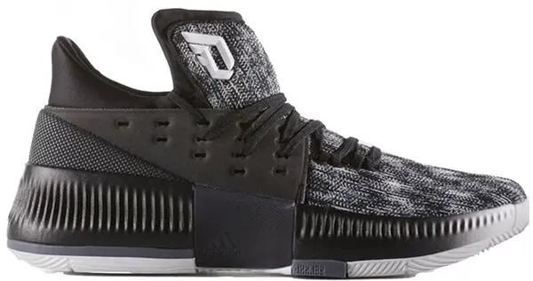 Adidas Dame 3 Static Sneakers - Running White/core Black/onix