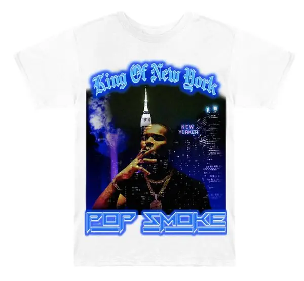 POP SMOKE King Of New York T-shirt - White
