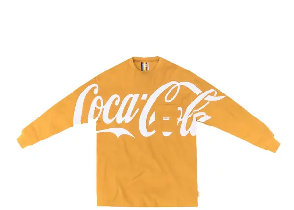 Kith X Cocacola Quinn Long Sleeve Tee Shirt - Yellow