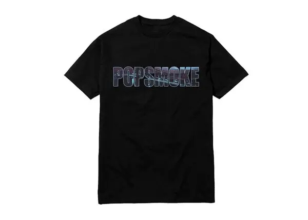 POP SMOKE X Vlone Wraith Tee Shirt - Black