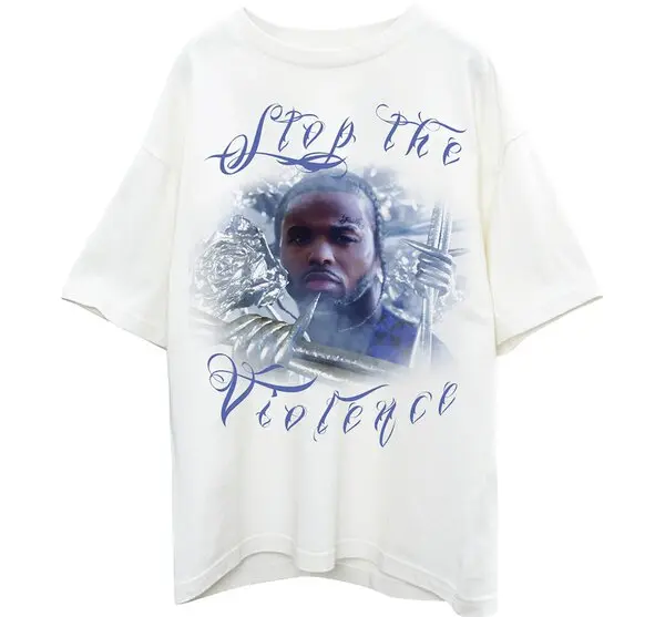 POP SMOKE Stop The Violence T-shirt - White