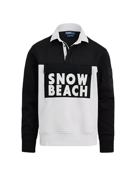 希少　Polo by Ralph Lauren  BEACH Rugby Polo Ralph Lauren Snow Beach Rugby - Black | Editorialist
