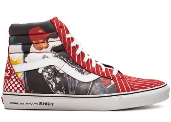 VANS Sk8-hi Supreme X Cdg Harold Hunter - Red/white