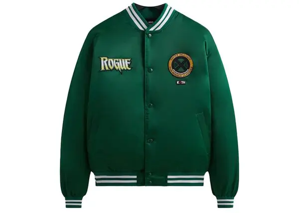 Kith X Marvel X-men Rogue Satin Bomber Jacket - Conifer Ph
