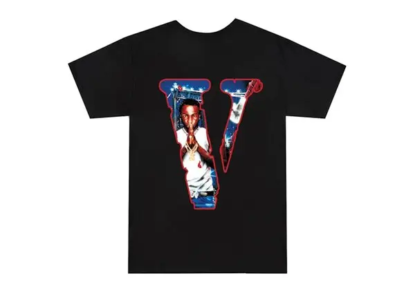 POP SMOKE X Vlone City Tee Shirt - Black