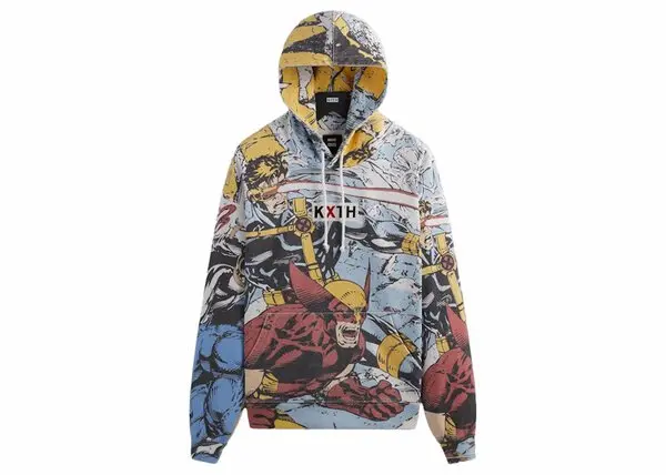 Kith X Marvel X-men Battle Hoodie - White Ph