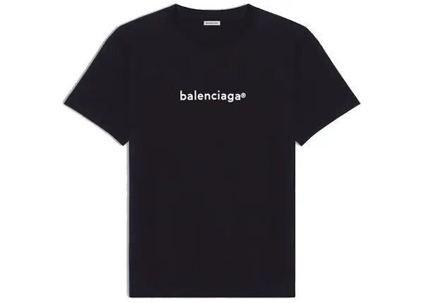 Balenciaga Copyright Medium Fit T-shirt - Black