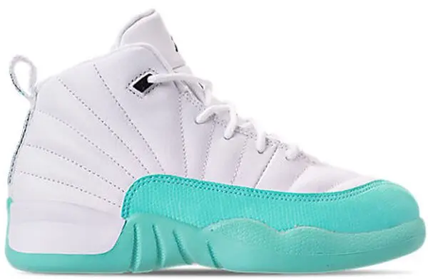 JORDAN 12 Retro Sneakers - White/black/light Aqua