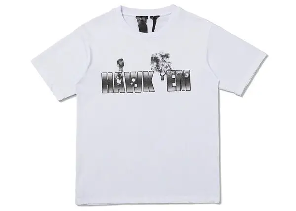 POP SMOKE X Vlone Hawk Em' T-shirt - White
