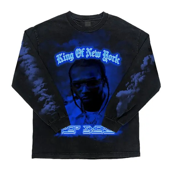 POP SMOKE King Of New York Longsleeve - Black