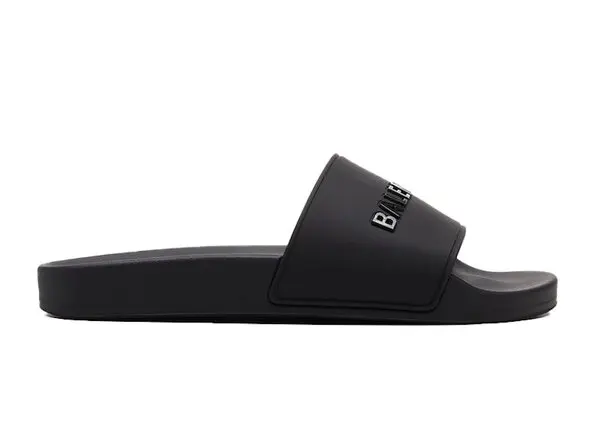 Balenciaga Pool Slides - Black