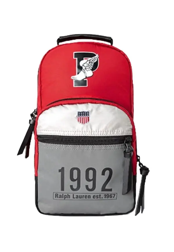 Polo Ralph Lauren Winter Stadium Crossbody Bag - Red/black