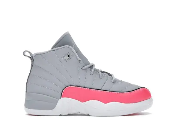 JORDAN 12 Retro Sneakers - Wolf Grey/racer Pink/black