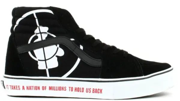 VANS Sk8-hi Public Enemy Sneakers - Black/white