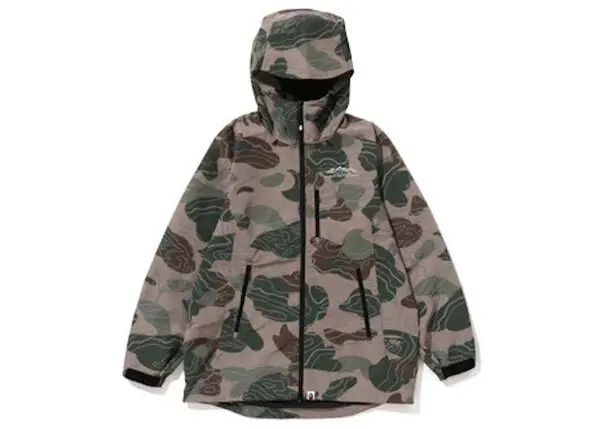 A BATHING APE Camo Shell Jacket - Beige