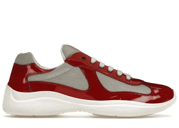 Prada America's Cup Sneakers - Red/silver/white