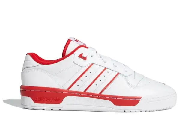 Adidas Rivalry Low - Cloud White/scarelet Red