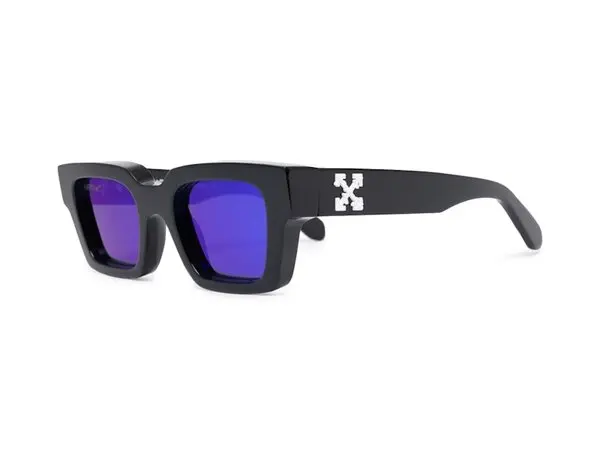 Off-White Rectangle Frame Sunglasses - Black/white/blue (oeri022s22pla0011045)