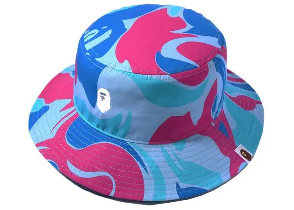 A BATHING APE Marble Camo Bucket Hat - Blue